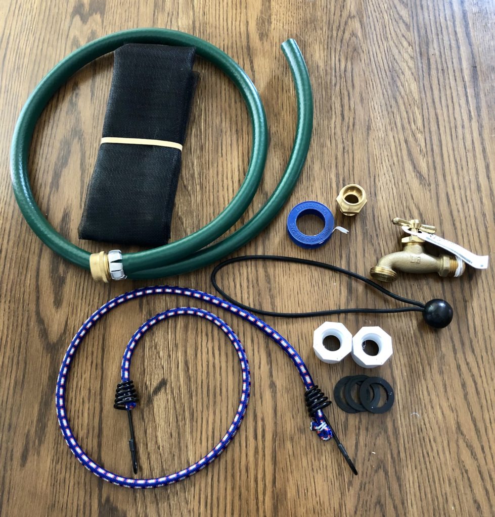 Plans and photos of a simple rainwater catch system. | American Partisan