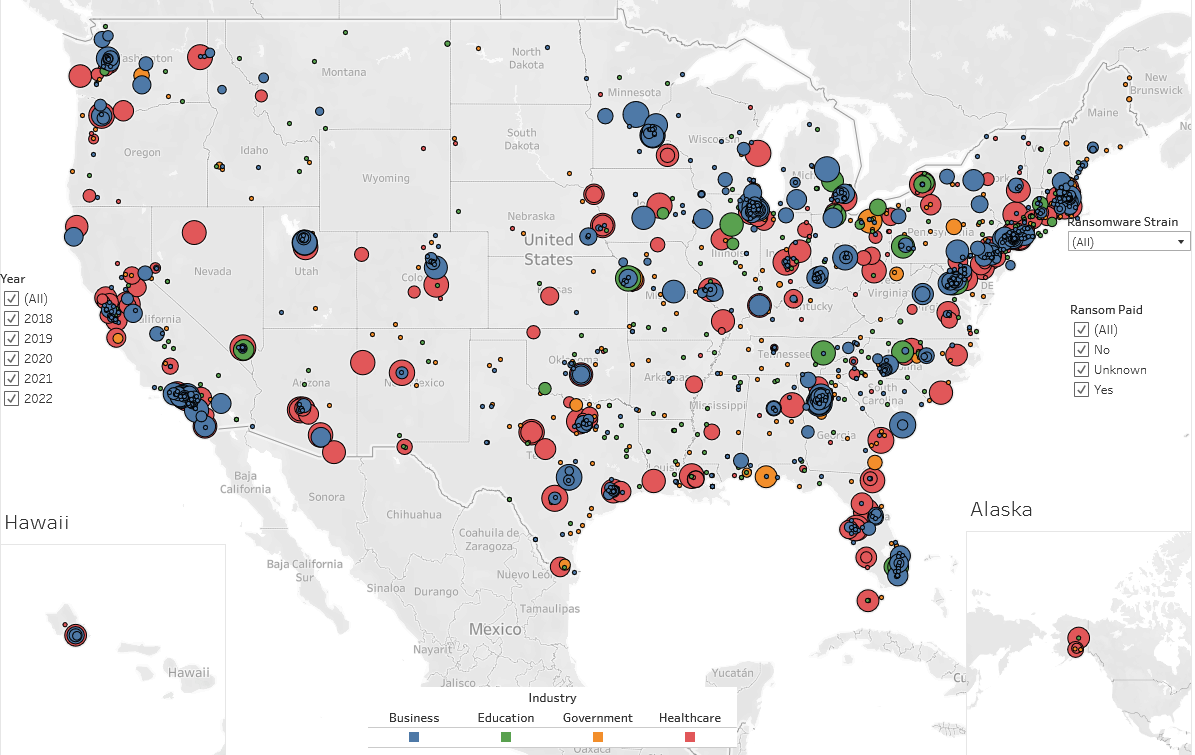 VISUALIZED: Map of Ransomware Attacks Since 2018 - American Partisan